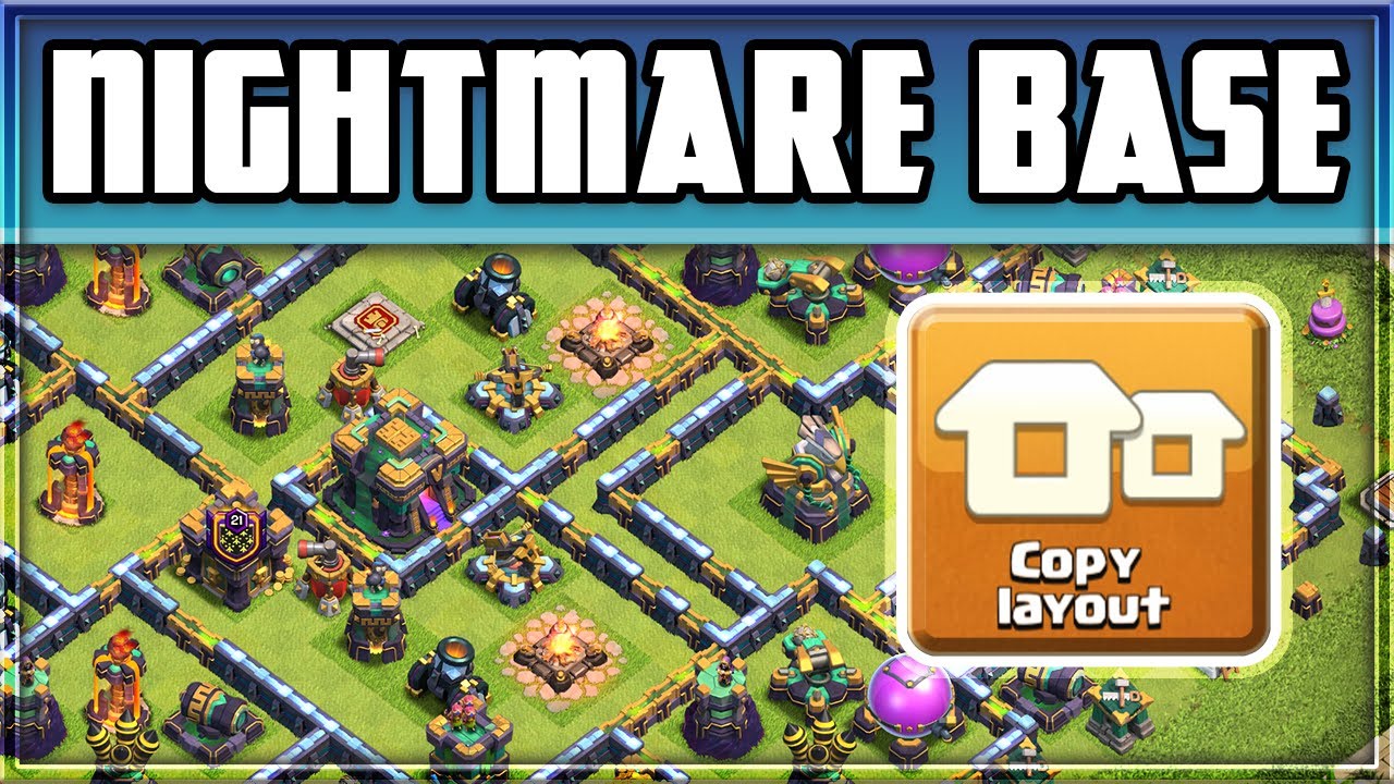 THIS BASE IS A NIGHTMARE!! TH14 Anti 2 Star Base | TH14 Base With Link ...