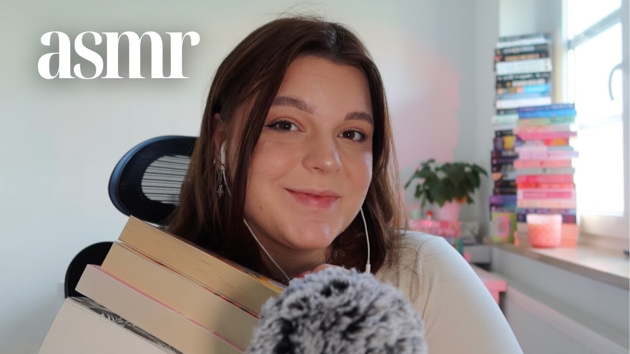 ASMR choose my august TBR with me 🩷🫧 *whispered book ramble* - YouTube