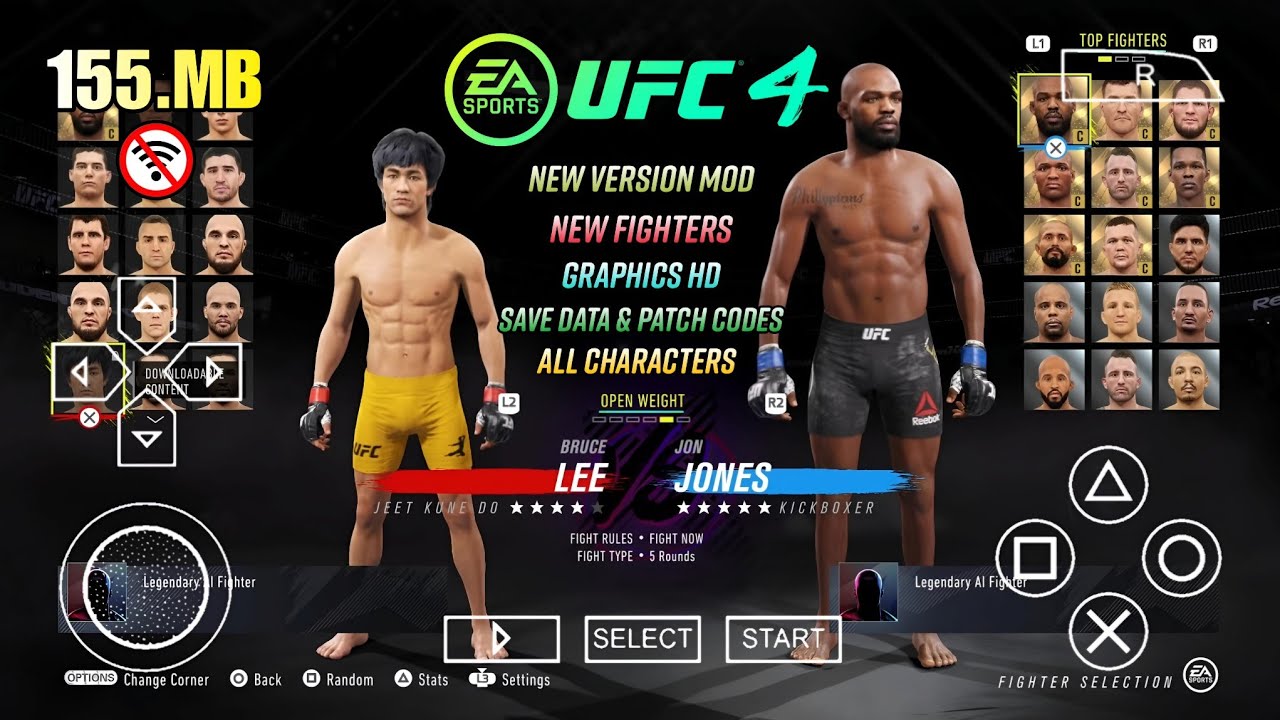 UFC 4 Mobile PPSSPP Android Offline Mod UFC 2010 | UPDATE | Full ...