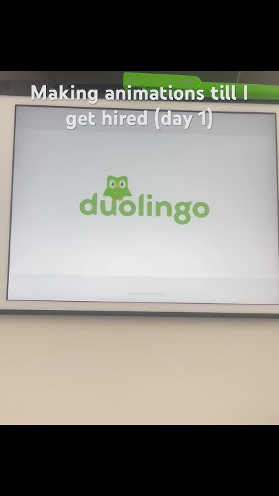 Making animations till I get hired #duolingo - YouTube