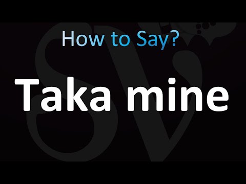 How to Pronounce Taka mine (Japanese) - YouTube