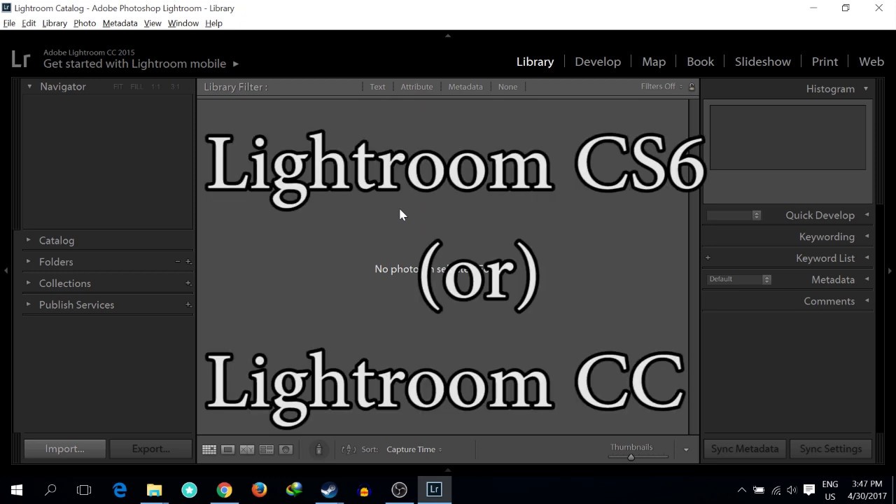 Lightroom CS6 သင်ခန်းစာ - အပိုင်း ၁ (2017 version) - YouTube
