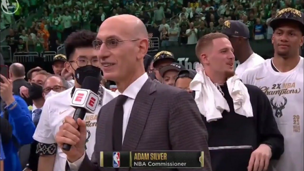 Adam Silver Gets Boo'd as He Presents the Trophy... - YouTube