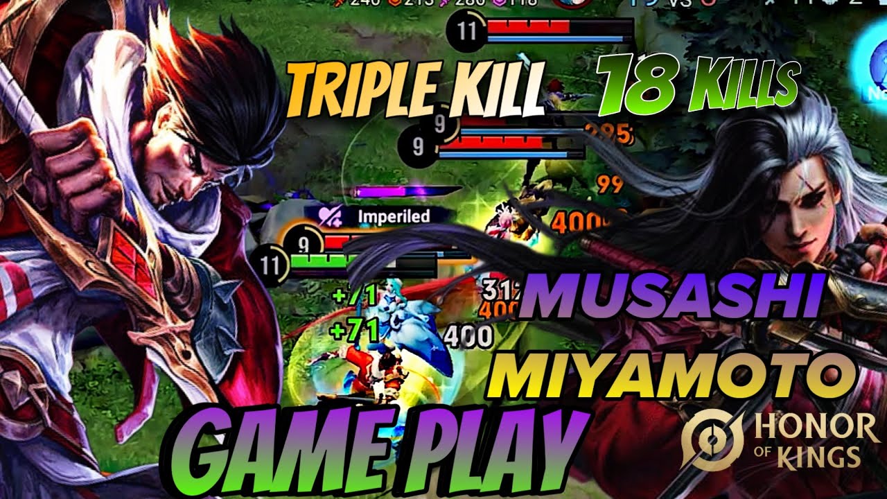 HONOR OF KING ( MUSASHI MIYAMOTO ) GAMEPLAY - YouTube