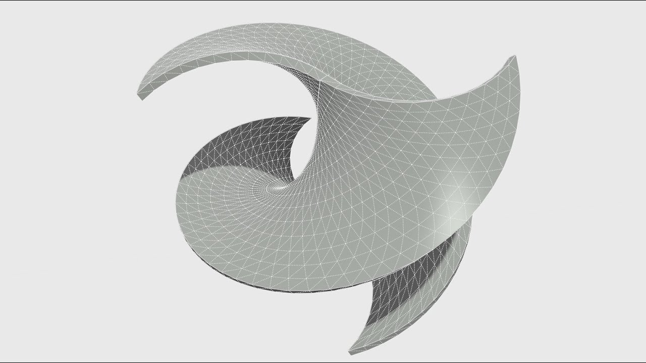 Sketchup - Modeling a "Helical Blade" - YouTube
