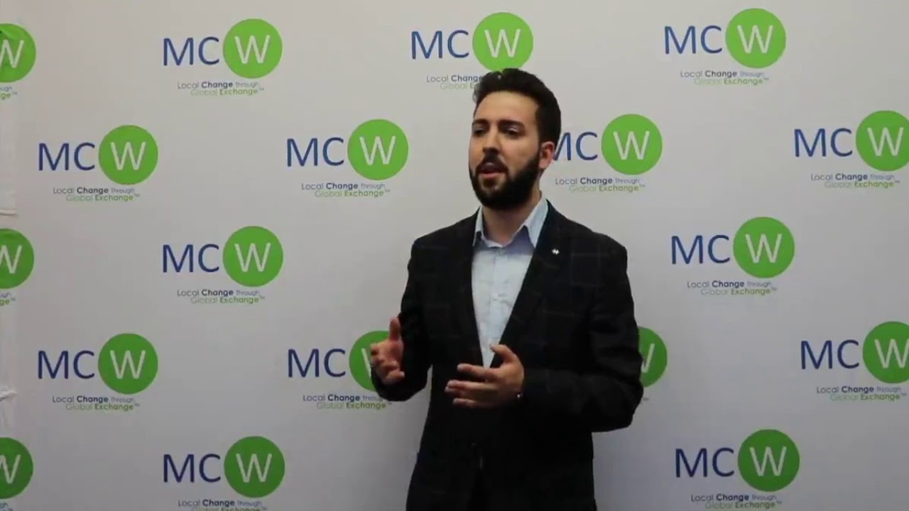 2019 Young Leaders Access Program participant, Amine Saied, pitches his ...