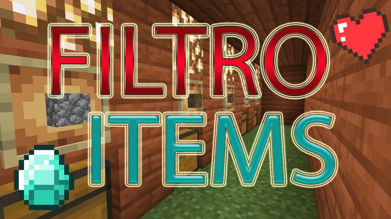 Como HACER un FILTRO ORDENADOR de ITEMS en MINECRAFT JAVA o BEDROCK ...