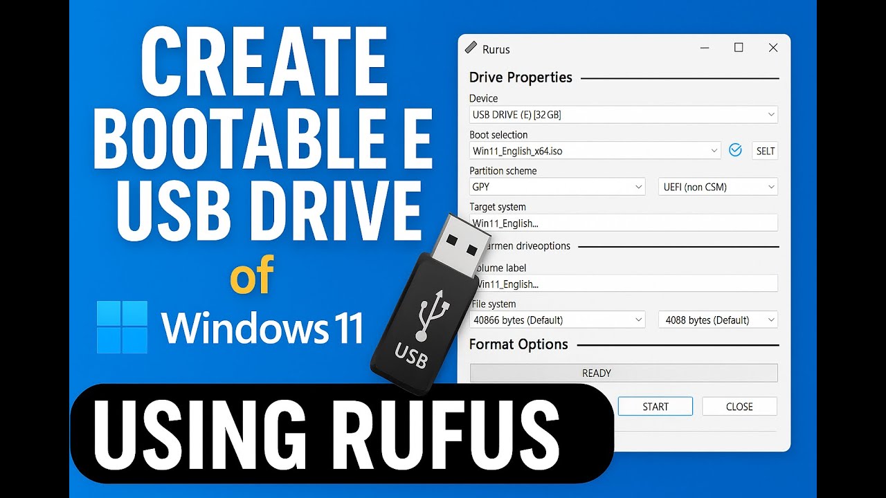 How to Create a Bootable USB for Windows 11 Using Rufus - YouTube