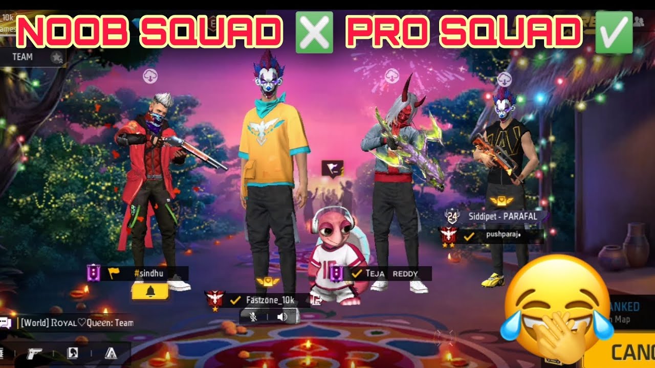 NOOB SQUAD PRO SQUAD @fastzone12 - YouTube