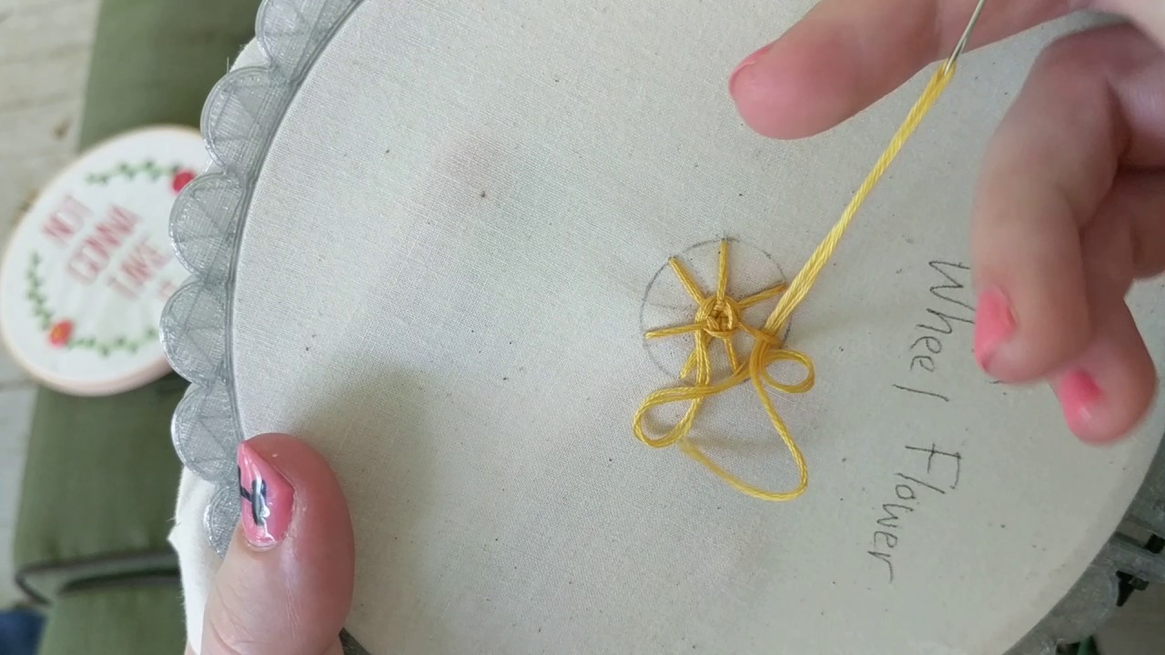 Craft Habit Embroidery Basics Bonus Video: Woven Wheel Flower - YouTube