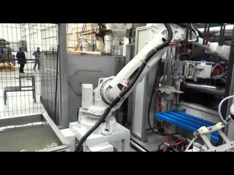 ABB Robots tending an aluminum extrusion machine, by PID Neumatica ...