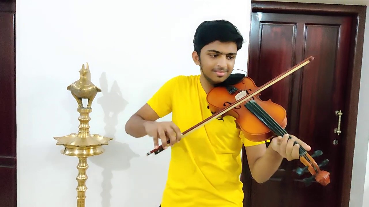 Raavil Poonthen Naaduvaazhikal Violin Cover by Navneeth Arun - YouTube