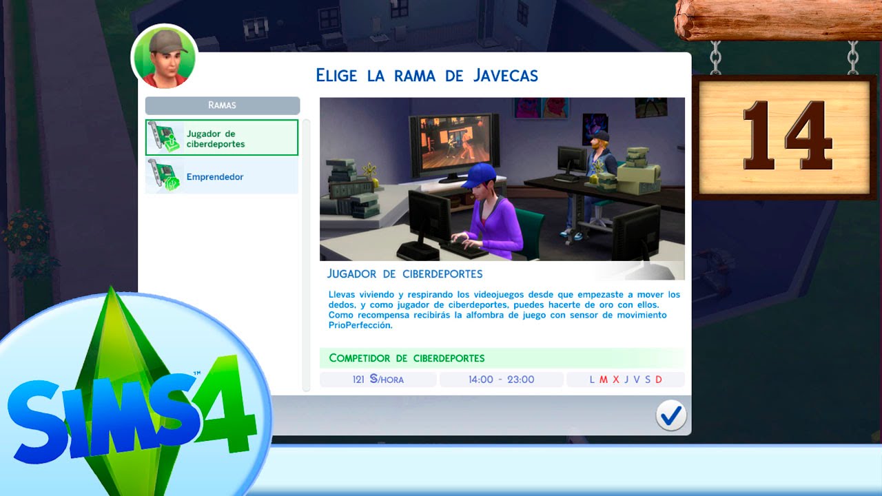 Los Sims 4 - Eligiendo mi rama profesional - Ep.14 - YouTube