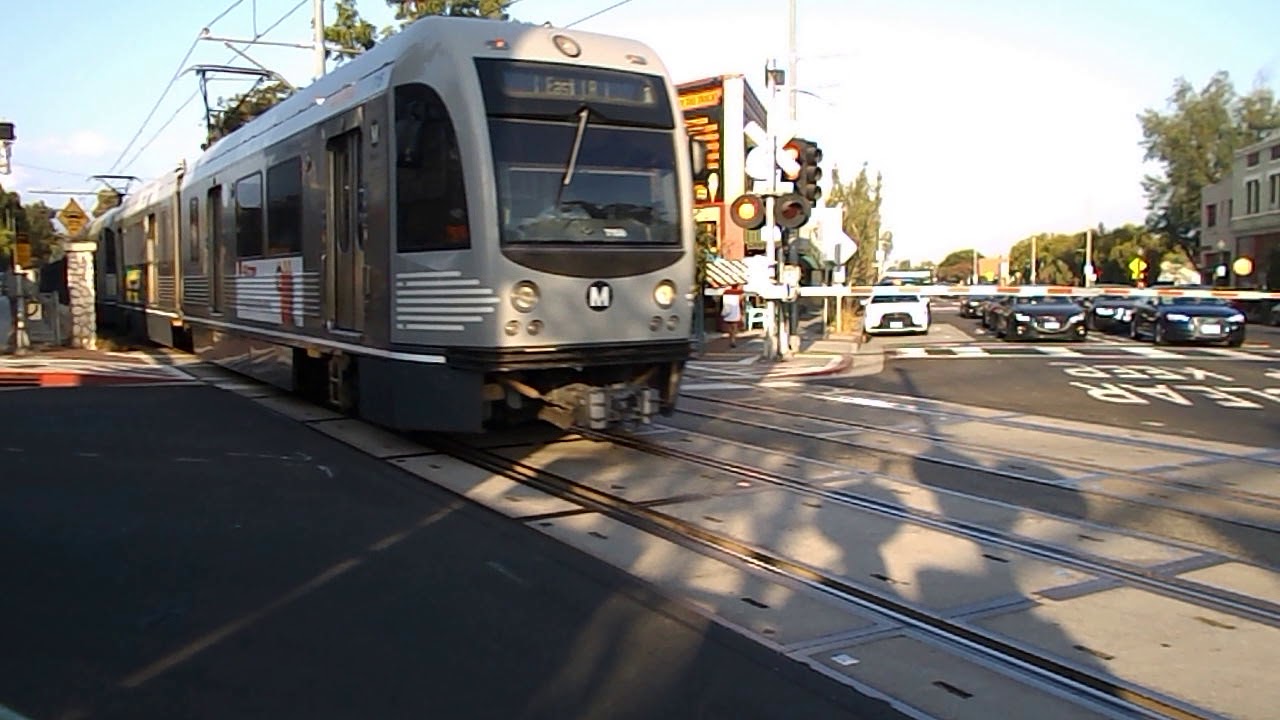 Metro Rail Mission Avenue & Meridian Street Railroad Crossing (1) - YouTube