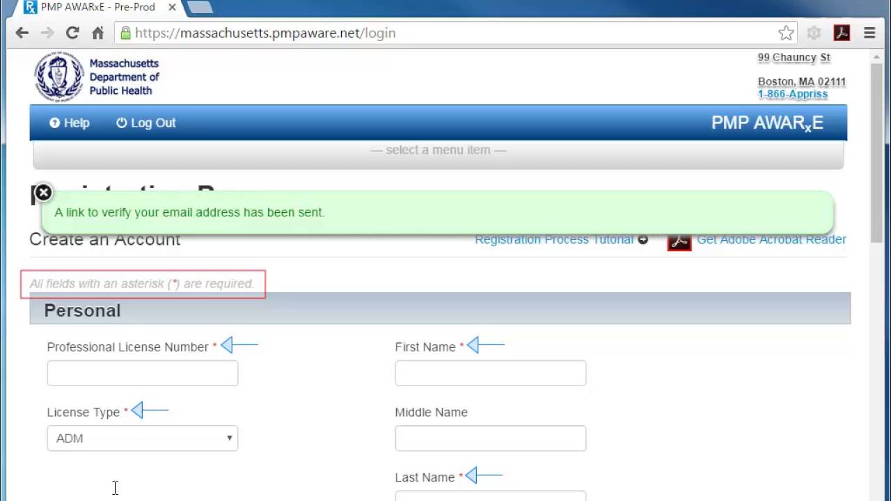 MassPAT Pharmacist Registration - YouTube