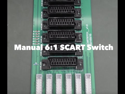 Manual SCART switch by Retro Gaming Cables - YouTube