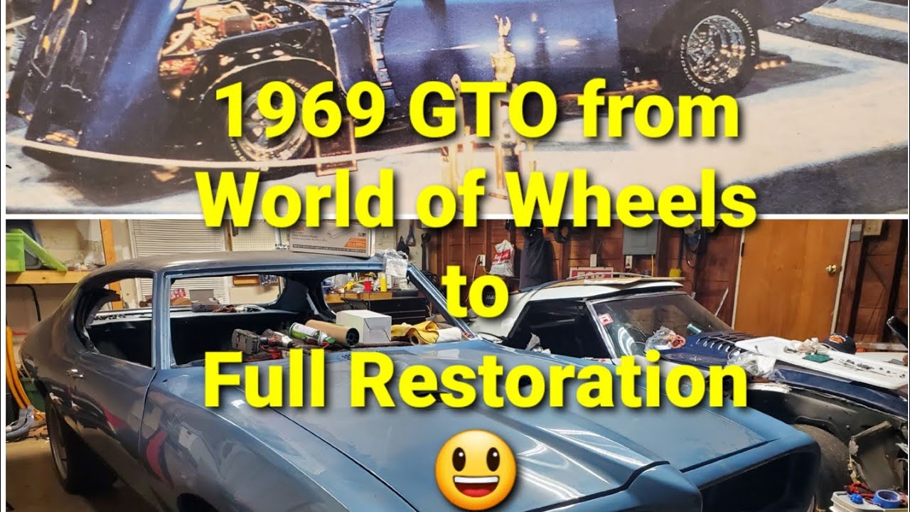 1969 Pontiac GTO Restoration is coming along! Finish underneath, hood ...