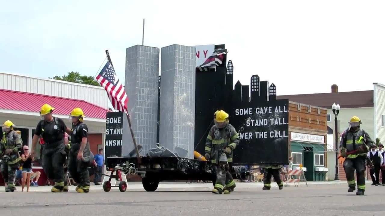 Remembering Sept 11th During Commercial Volunteer Firefighters Parade ...
