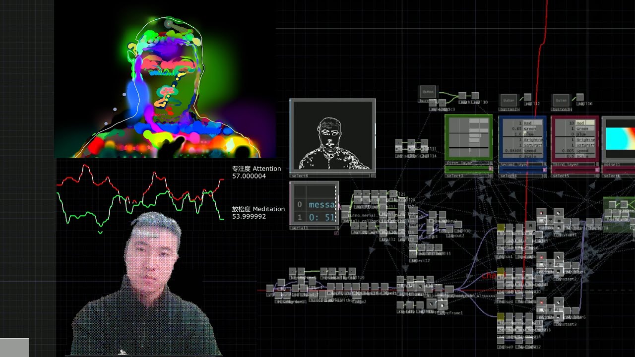 Drawing a self-portrait with an EEG device 🧠 - YouTube