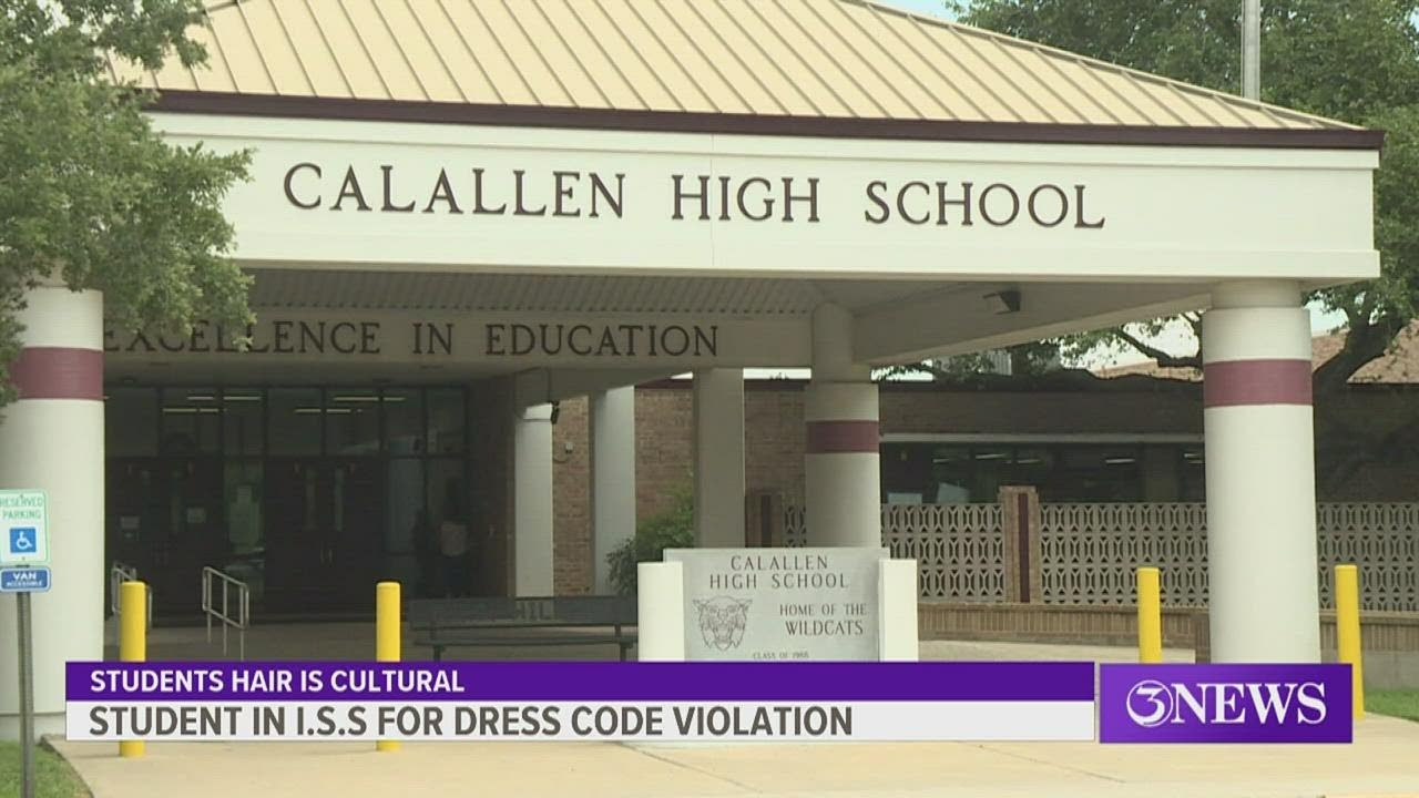 Calallen student placed in I.S.S for alleged dress code violation - YouTube