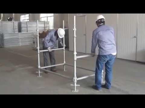 How to install cuplock scaffolding assembly - YouTube