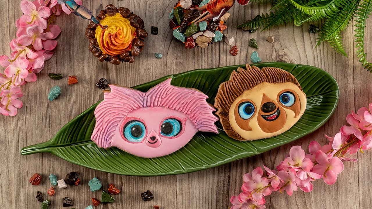 Cómo hacer galletas de Los Croods con royal icing - YouTube