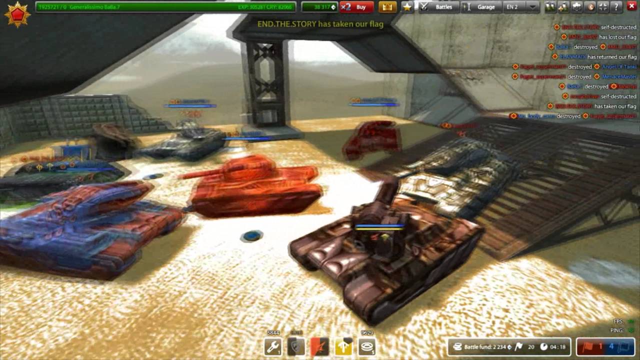 Tanki Online - BaBa v SF clan - YouTube