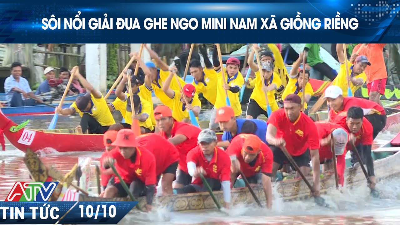 SÔI NỔI GIẢI ĐUA GHE NGO MINI NAM XÃ GIỒNG RIỀNG - YouTube