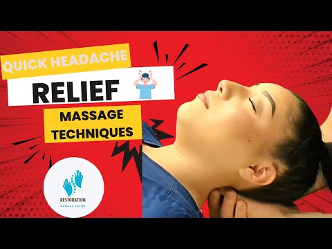 Neck Massage Techniques for Headache. #Massage #NeckPainRelief # ...