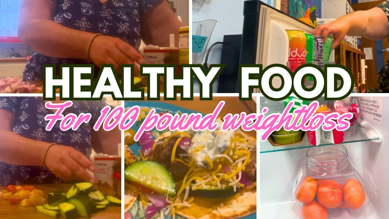 Healthy Food Prep For A 100 Pound Weight Loss Journey - YouTube