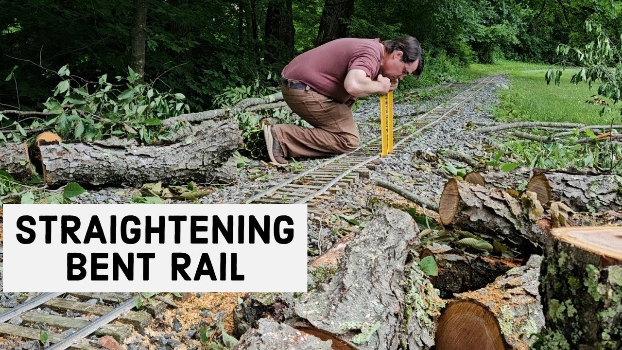 The tree saga of 2024 part 4: Straightening Bent Rail - YouTube