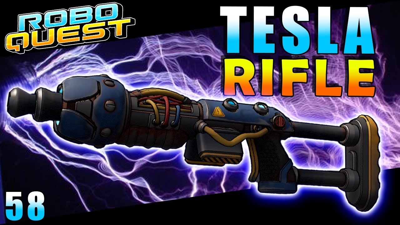 Roboquest Tesla Rifle | ROBOQUEST Arsenal Odyssey Episode 58 - YouTube
