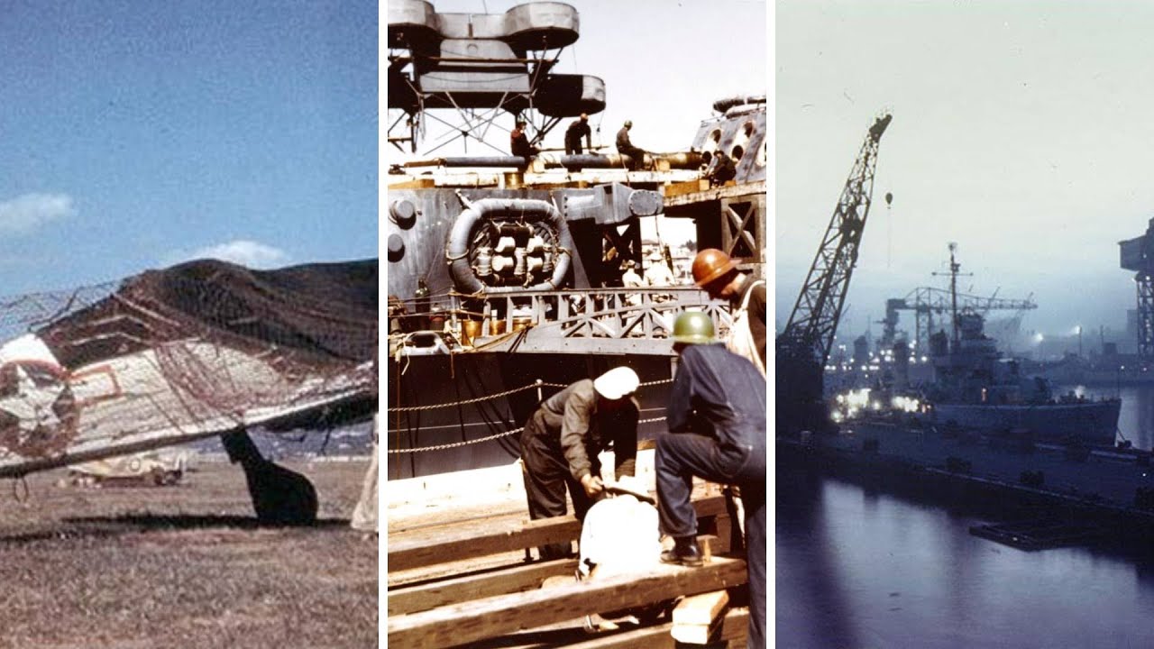 WW2 Through the Lens: American Convoy, Planes, and Ships - YouTube