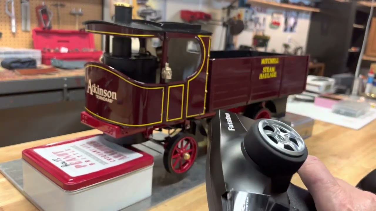 Atkinson model steam lorry - YouTube