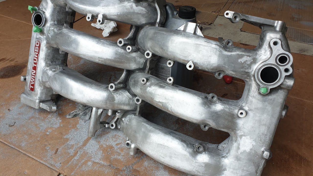 Nissan 300zx Intake Plenum Polishing Project Part Two. #300zx #Plenum ...