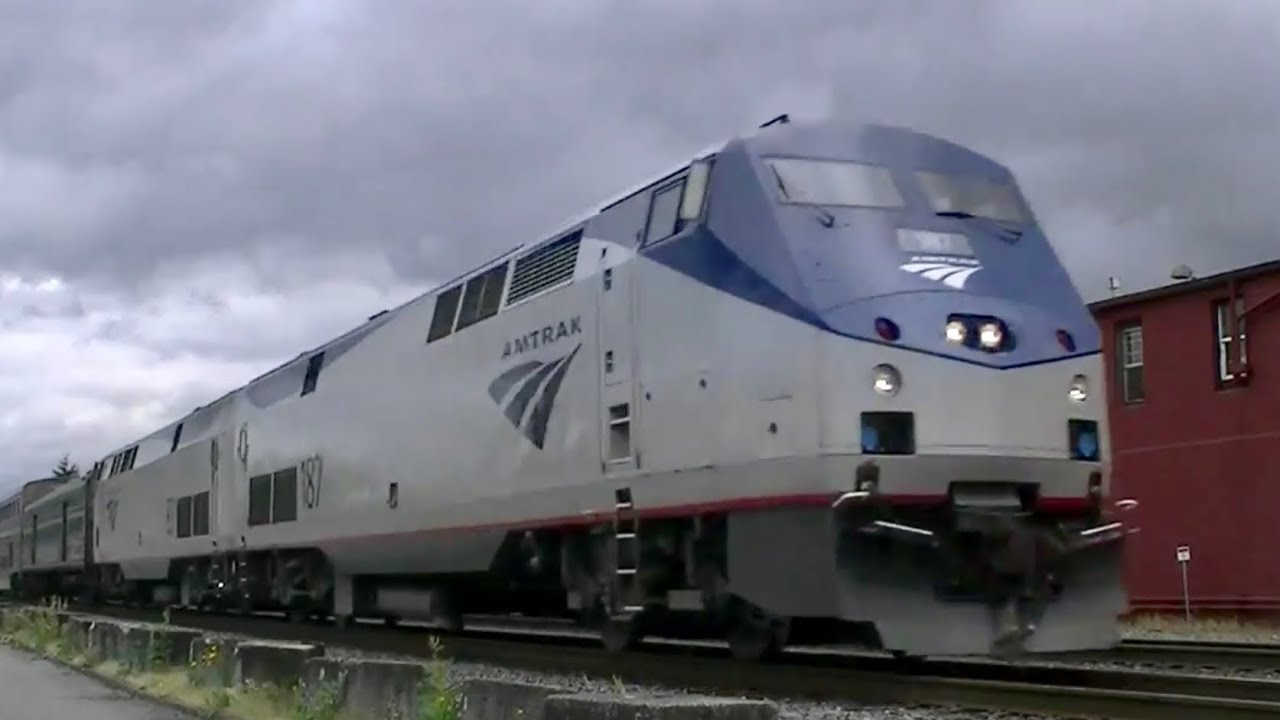 Amtrak P42DC 187 on the Coast Starlight - June 2014 - YouTube