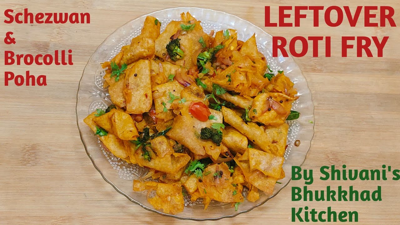 Leftover Roti Fry Recipe | Schezwan Roti Fry Recipe | बची हुई रोटी से ...