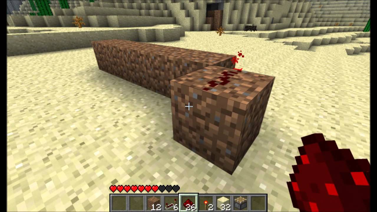 Minecraft completely hidden door button - YouTube