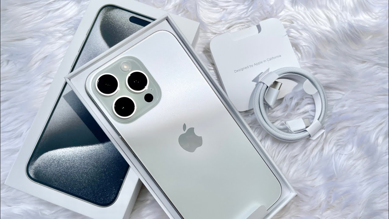 Unboxing Apple 15 Pro Max White Titanium ได้รับแล้ว🎉😆 - YouTube