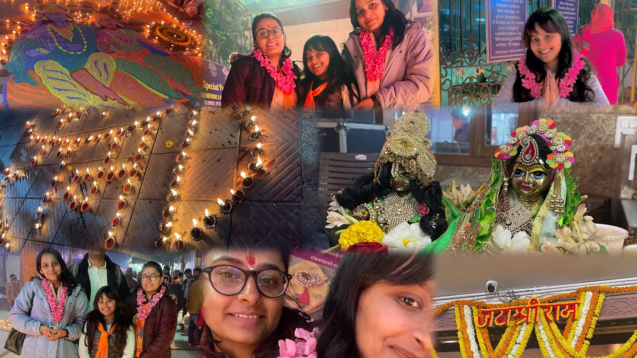 Iskcon mandir me ayodhya jesa utsav ️| RAM MANDIR | 22jan CELEBRATION 🎉 ...