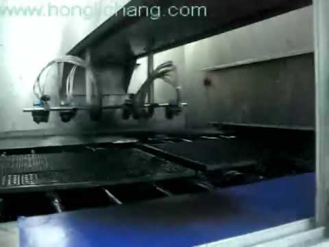 automatic spray painting machine - YouTube