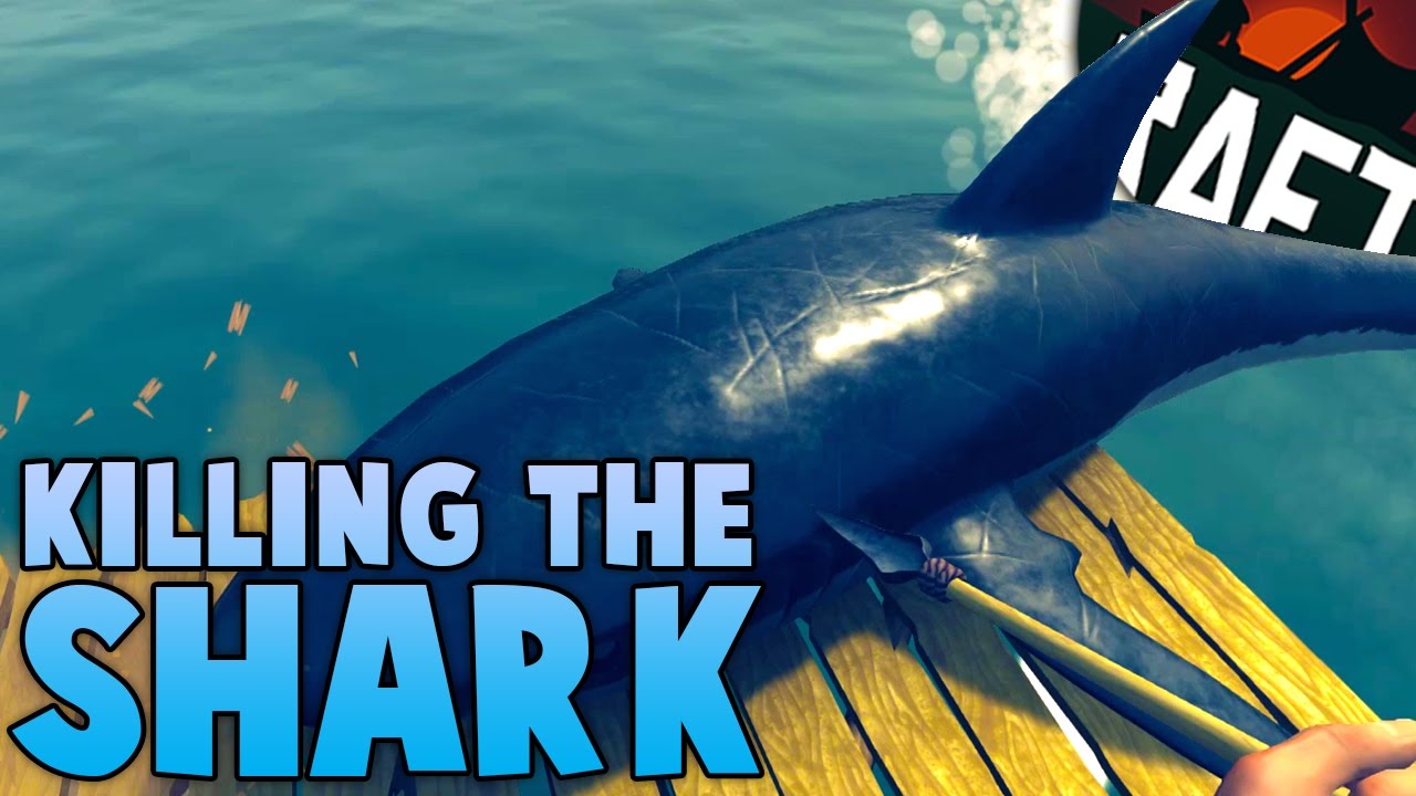 LEARN TO SURVIVE, KILL THE SHARK AND BUILD A BASE | Raft Gameplay (Let ...
