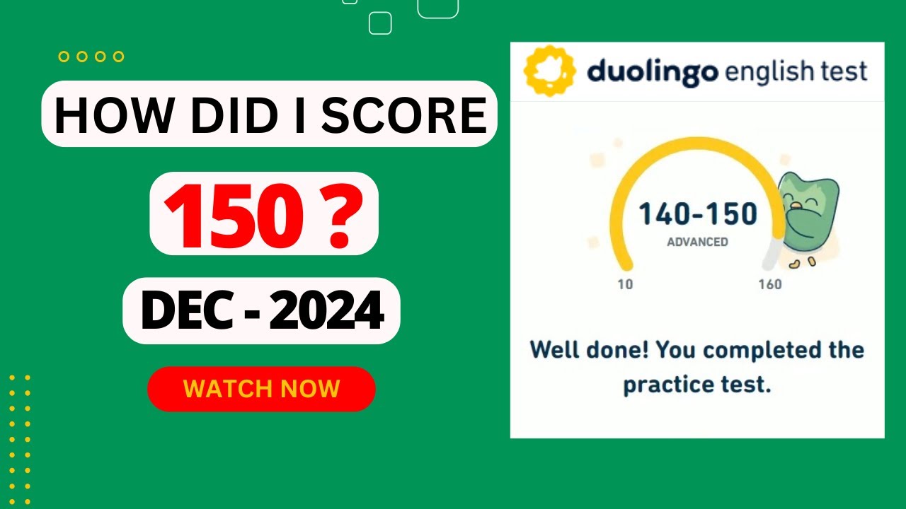 Duolingo English Test Practice| How did I score 150 in Duolingo English ...