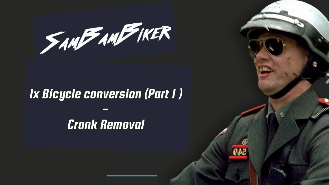 1x Bicycle conversion - Crank Removal :( (Part1) - YouTube