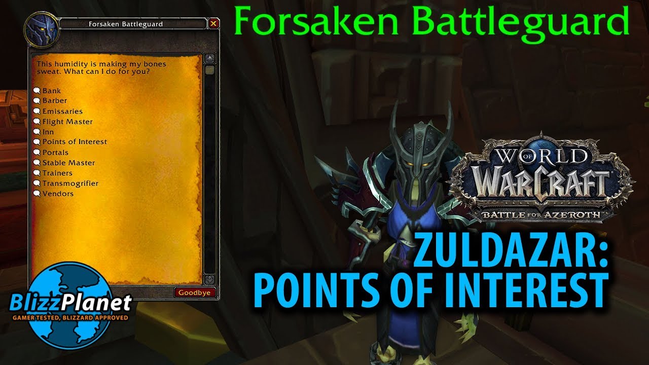 Zuldazar City Points of Interest | World of Warcraft: Battle For ...