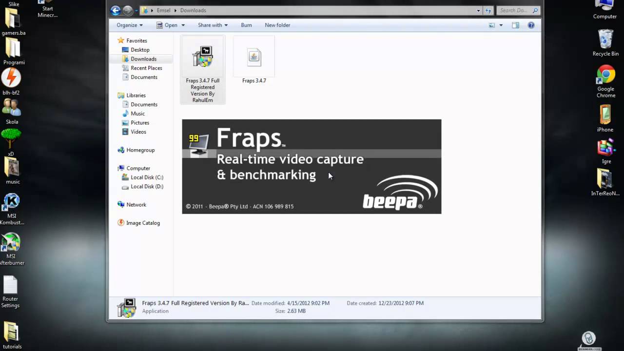 Free Download fraps 99 full version FREE - YouTube