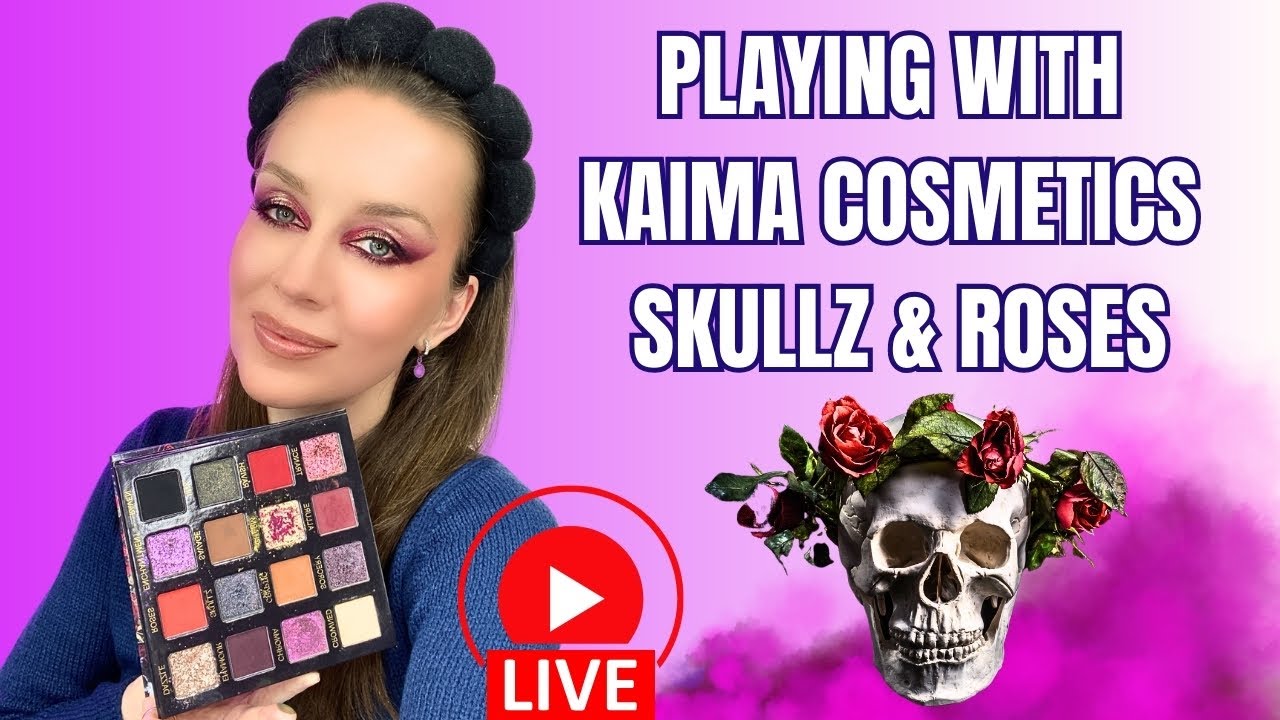 PLAYING WITH KAIMA COSMETICS SKULLZ & ROSES PALETTE #grwm #eyemakeup # ...