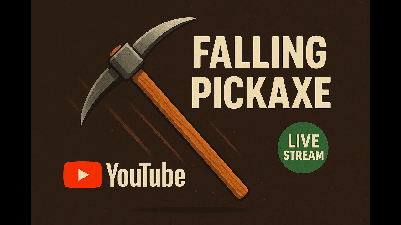 FALLING PICKAXE | LIVE STREAM🟢 #shorts - YouTube