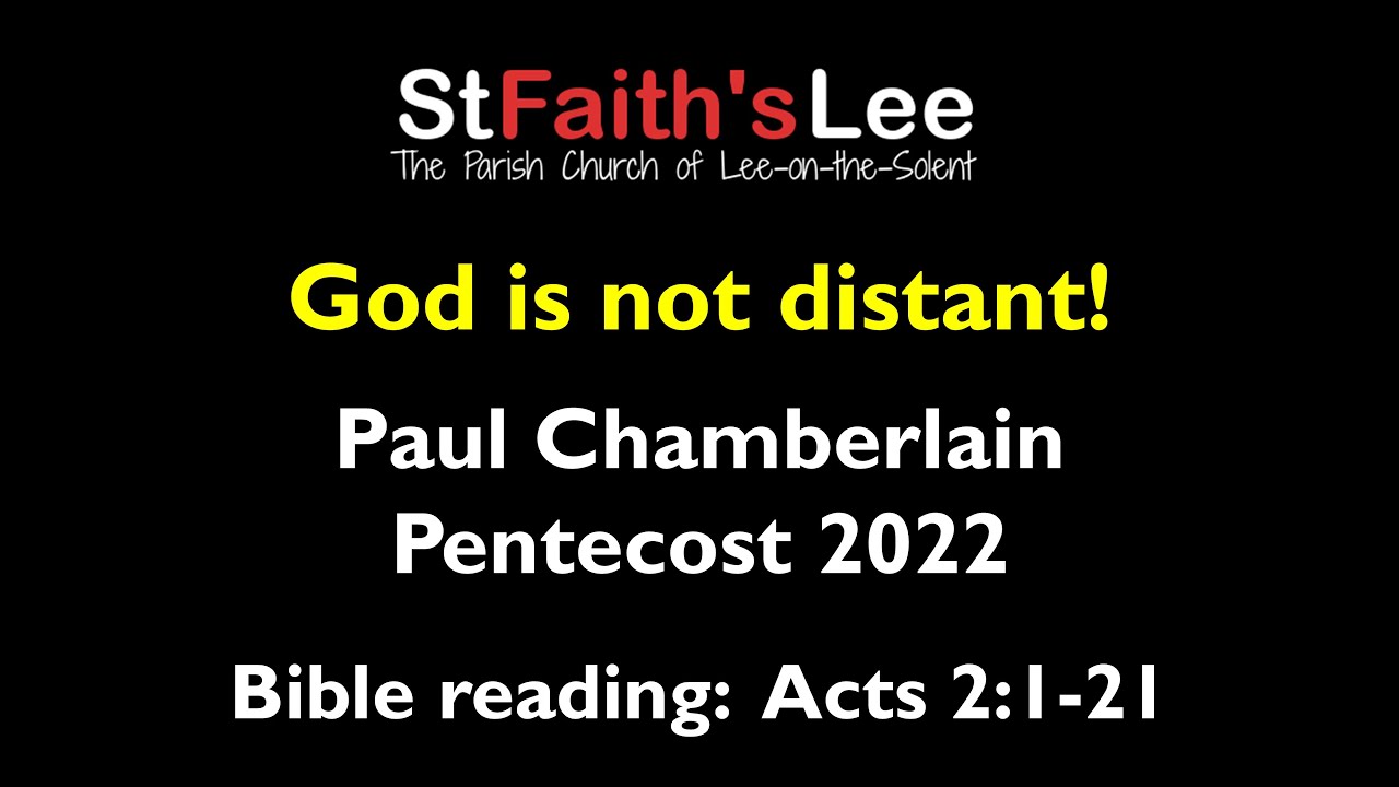 God is not distant! - YouTube