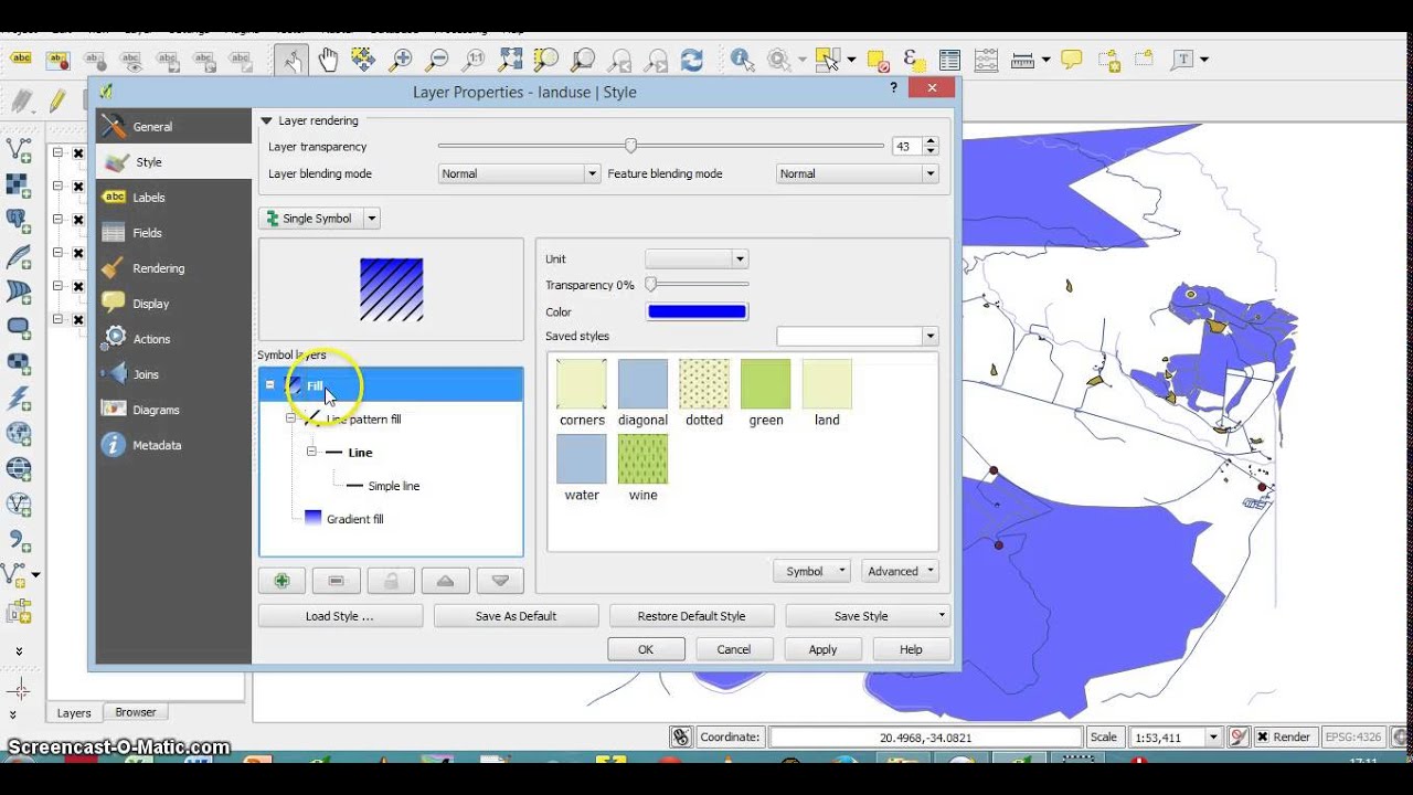 qgis tutorial 3 2 screencast4 Changing Symbol Structure - YouTube